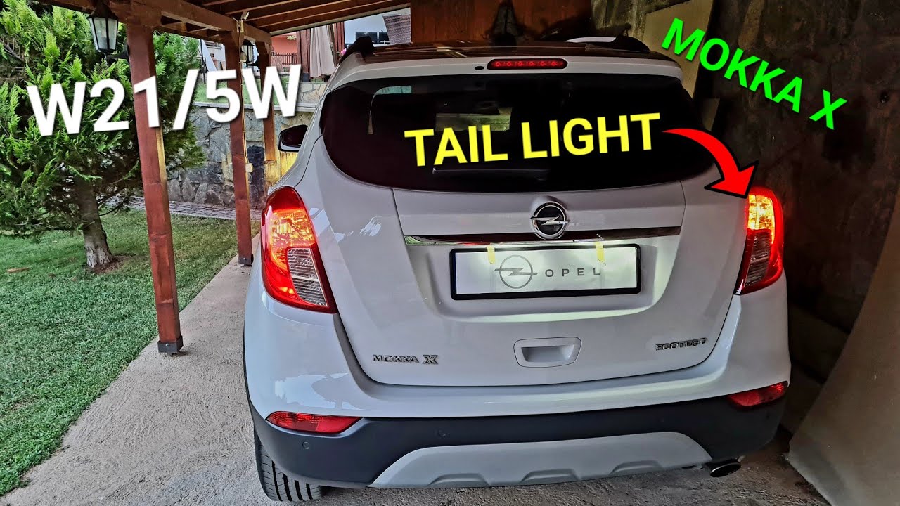 Opel (Vauxhall) Mokka/Mokka X | Rear Tail Light Bulb Replacement - YouTube