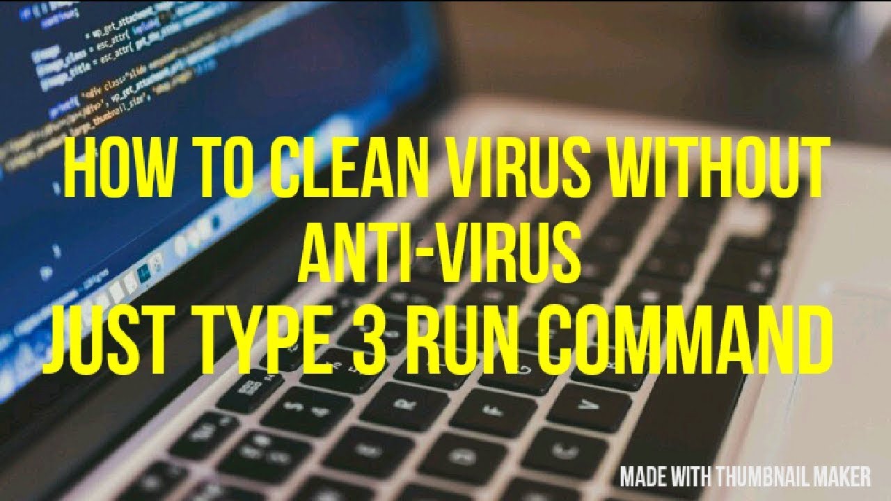 How To Clean Virus Without Antivirus In window 7,8,10 || By Arya ...