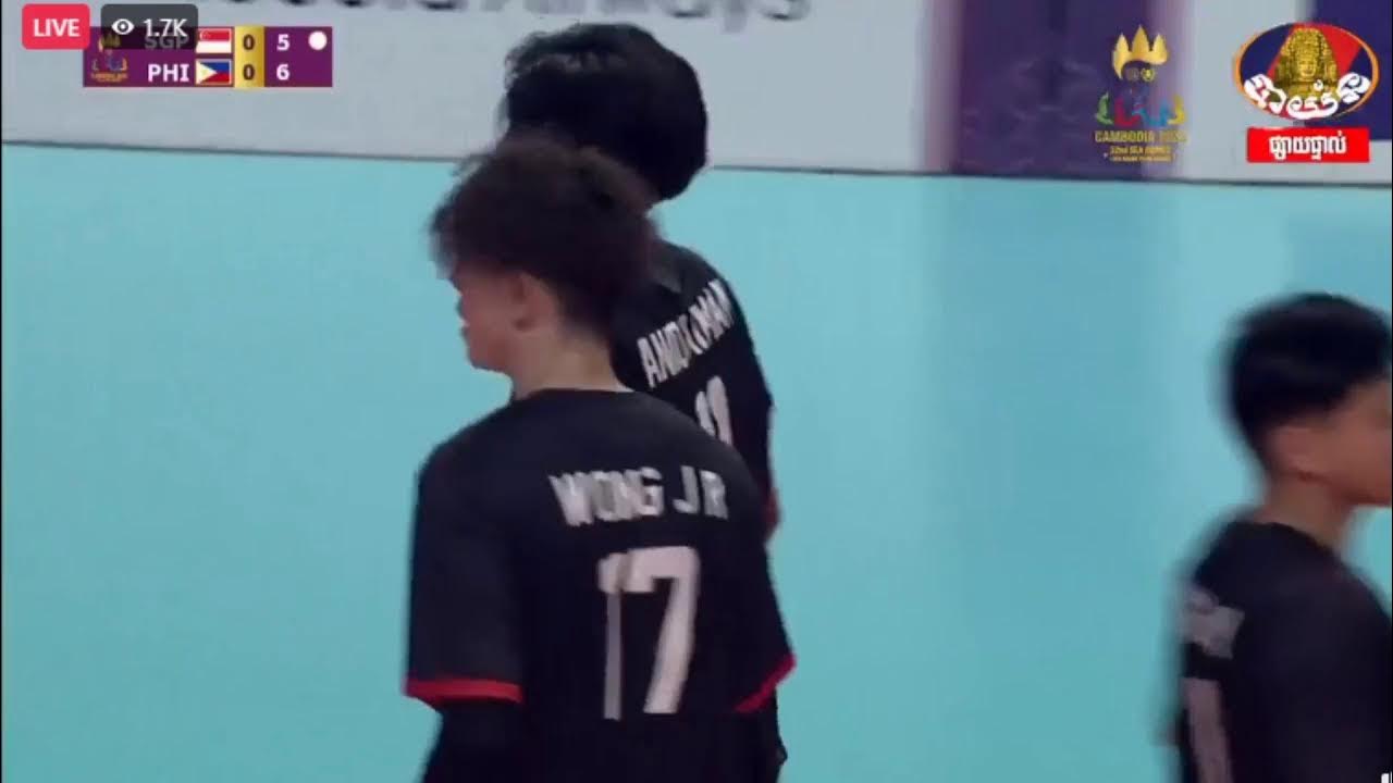 VOLLEYBALL MEN: Singapore vs Philippines THE SEA GAMES 2023 DAY09 - YouTube
