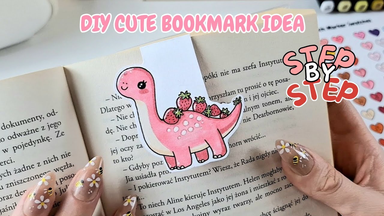How to Make DIY CUTE BOOKMARK ️📖 | Step by Step! - YouTube