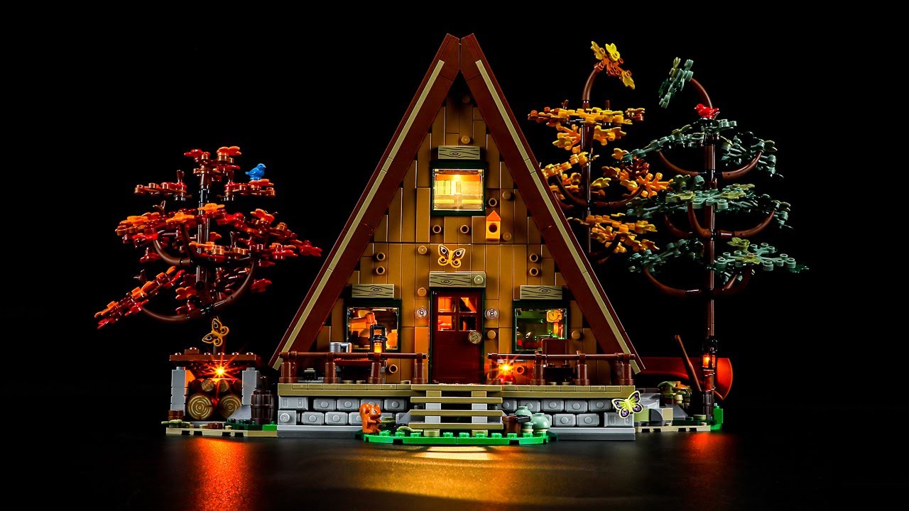 BriksMax Light Kit For Lego A-Frame Cabin 21338 - YouTube