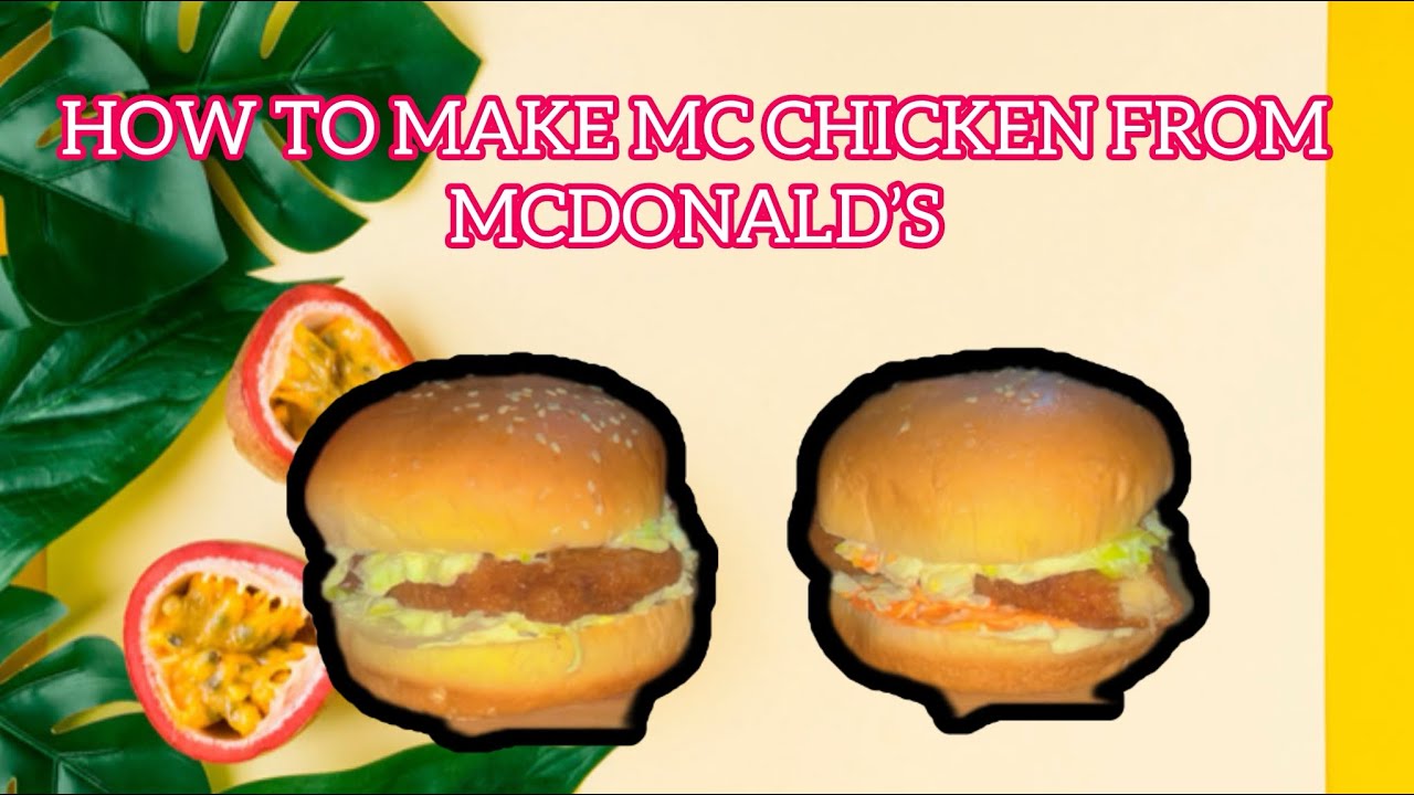 TRYING OUT MC CHICKEN BURGER I MADE 🍔 🍗 - YouTube