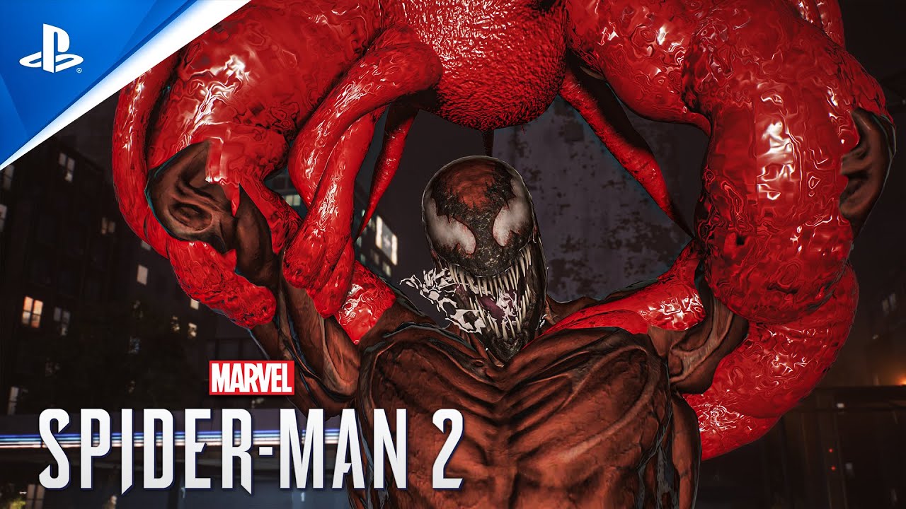 Carnage Red Symbiote in The Flame Mission in Marvel's Spider-Man 2 PC ...