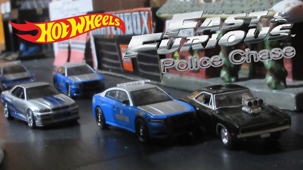 Hot Wheels - 2 fast 2 furious police chase - stop motion - YouTube