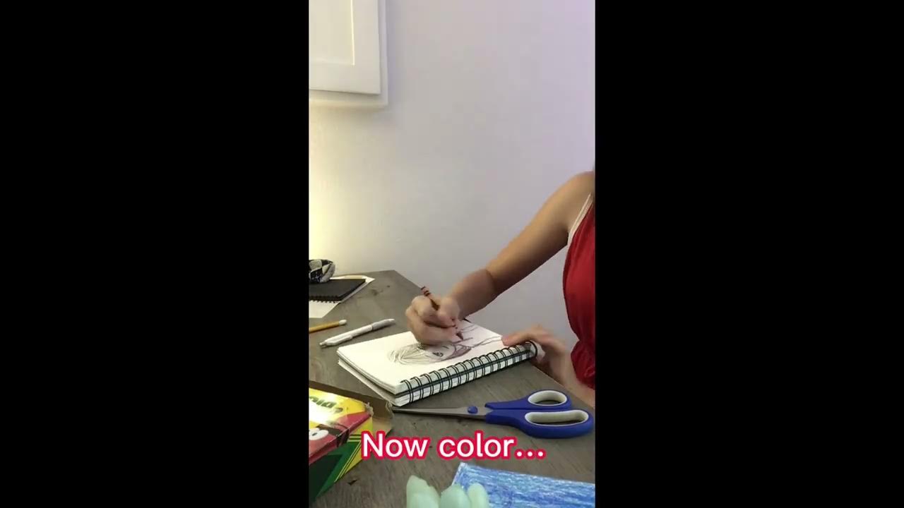 Remaking this one-color self portrait ….! - YouTube