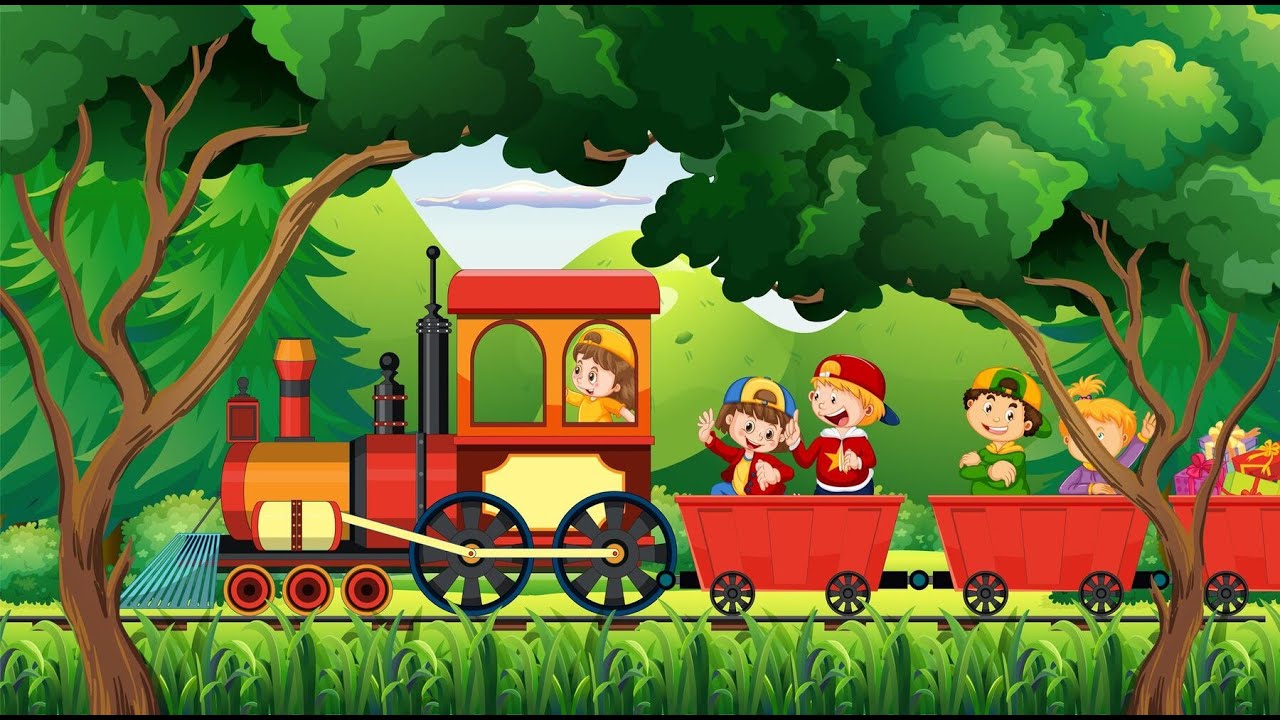 Trains game for kids - kids game 92 - Factory Cartoon- Train Song- gadi ...