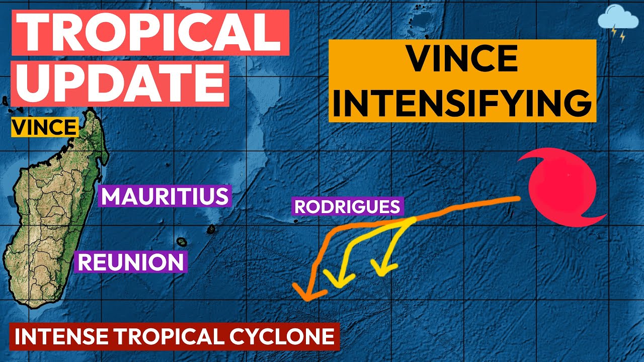 Powerful Cyclone Vince Still Evolving... - YouTube