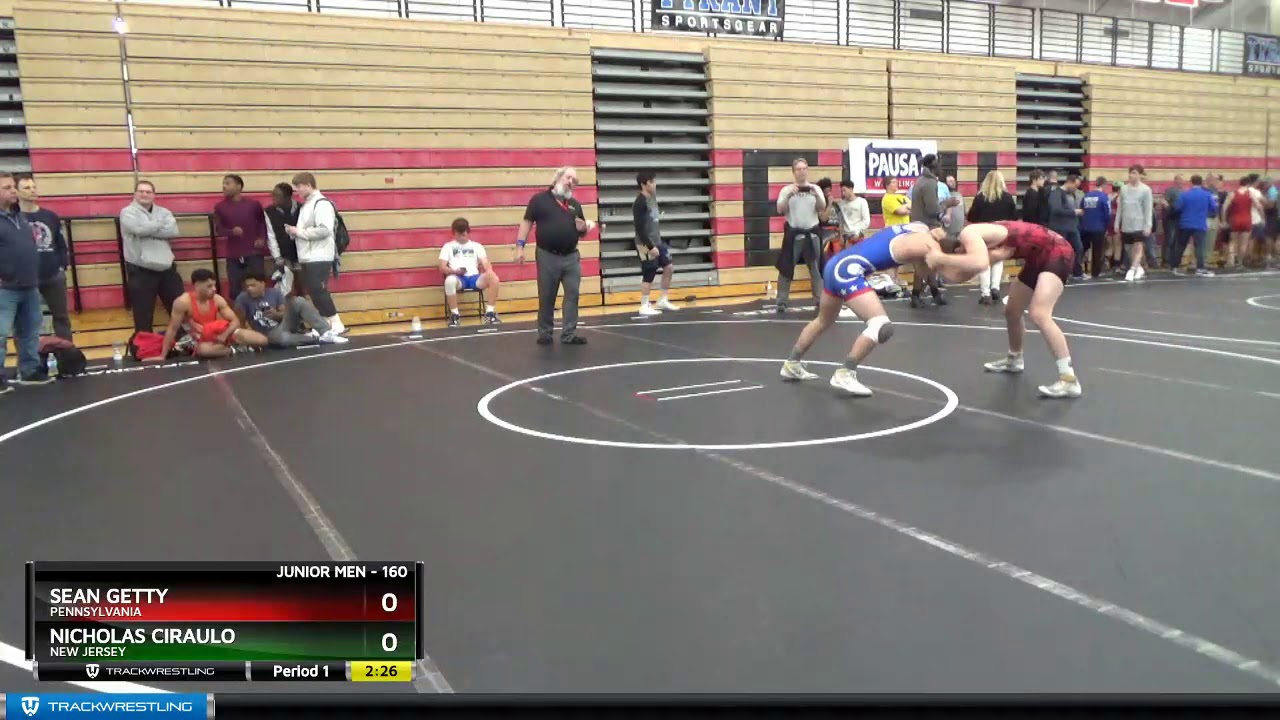 Junior Men 160 Sean Getty Pennsylvania Vs Nicholas Ciraulo New Jersey ...