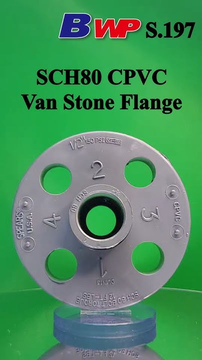 SCH80 CPVC Flange. SCH80 C-PVC Van Stone Flange. ANSI CPVC 2 Piece Flange. BWP - YouTube