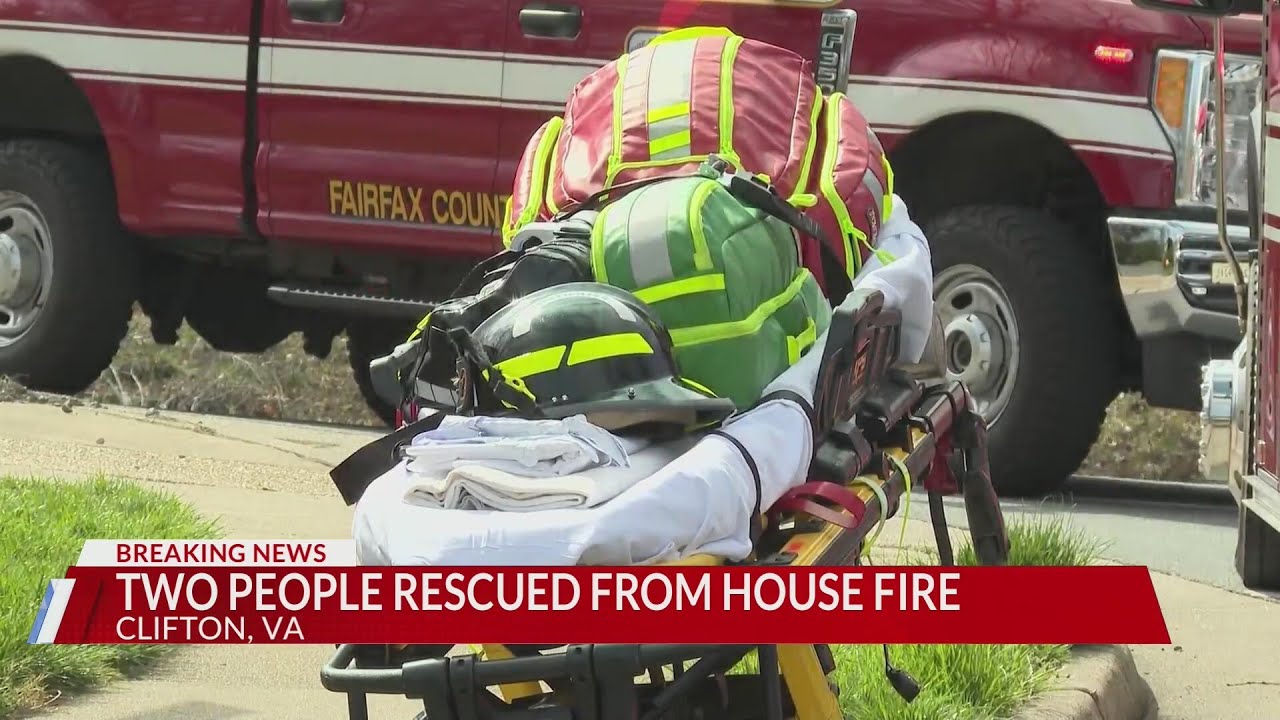 Family rescued from house fire in Fairfax County, 5 injured - YouTube
