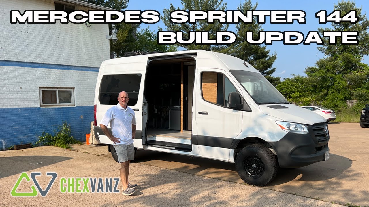 VAN TOUR - Mercedes 144 Sprinter Van Build | Coming July 2023 - YouTube