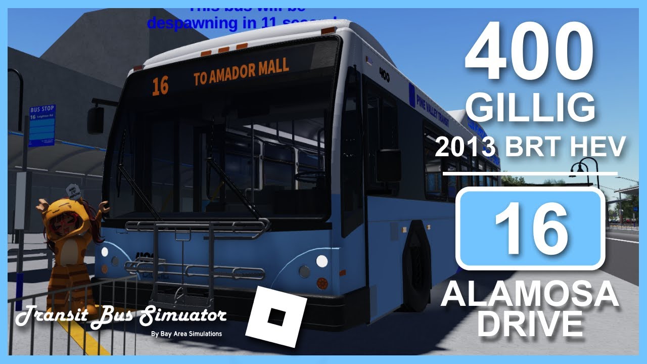 ROBLOX Driving | Transit Bus Simulator · #400 2013 Gillig BRT 40' HEV ...