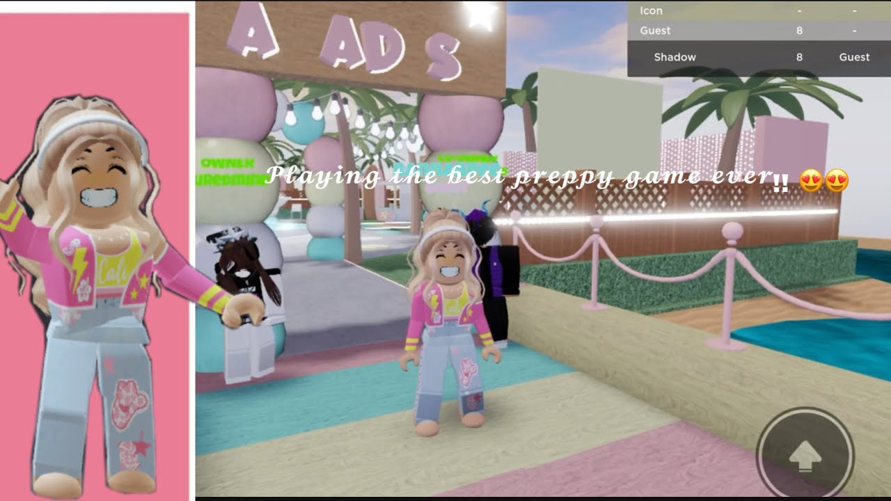 Playing the best preppy game ever!! 😍😍😍 (preppy paradise) - YouTube