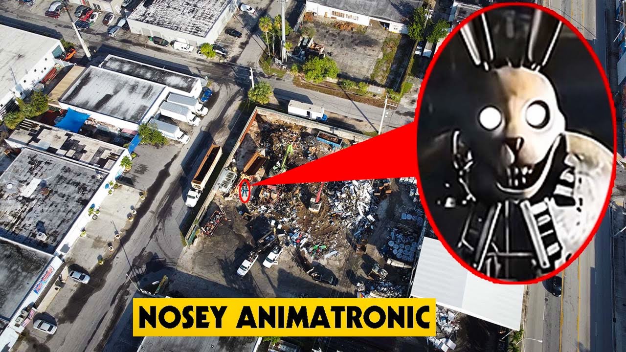 DRONE CATCHES NOSEY ANIMATRONIC CITRA IN REAL LIFE! (NOSEY IS REAL ...