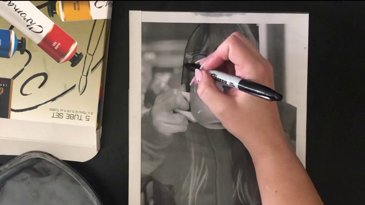 Reverse acetate self portraits - YouTube