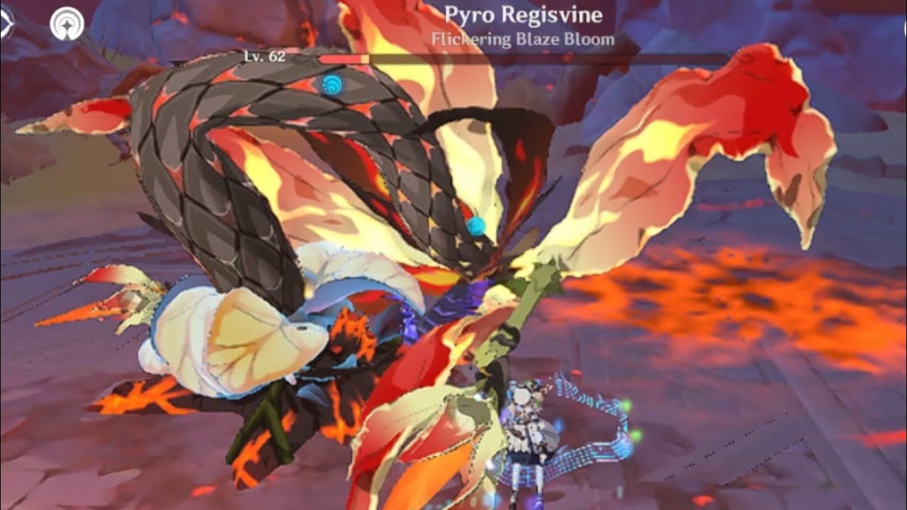 Barbara vs Pyro Regisvine | Genshin Impact Gameplay - YouTube