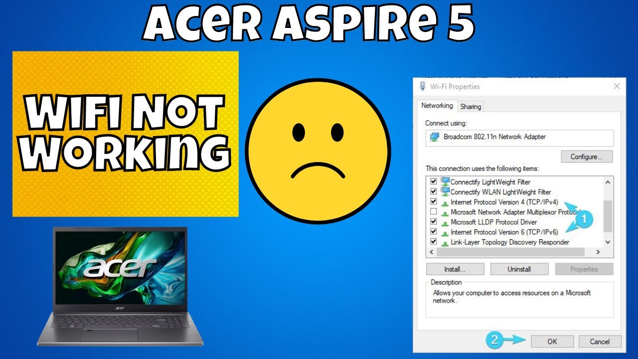 Acer Aspire 5 Wifi Not Working - YouTube