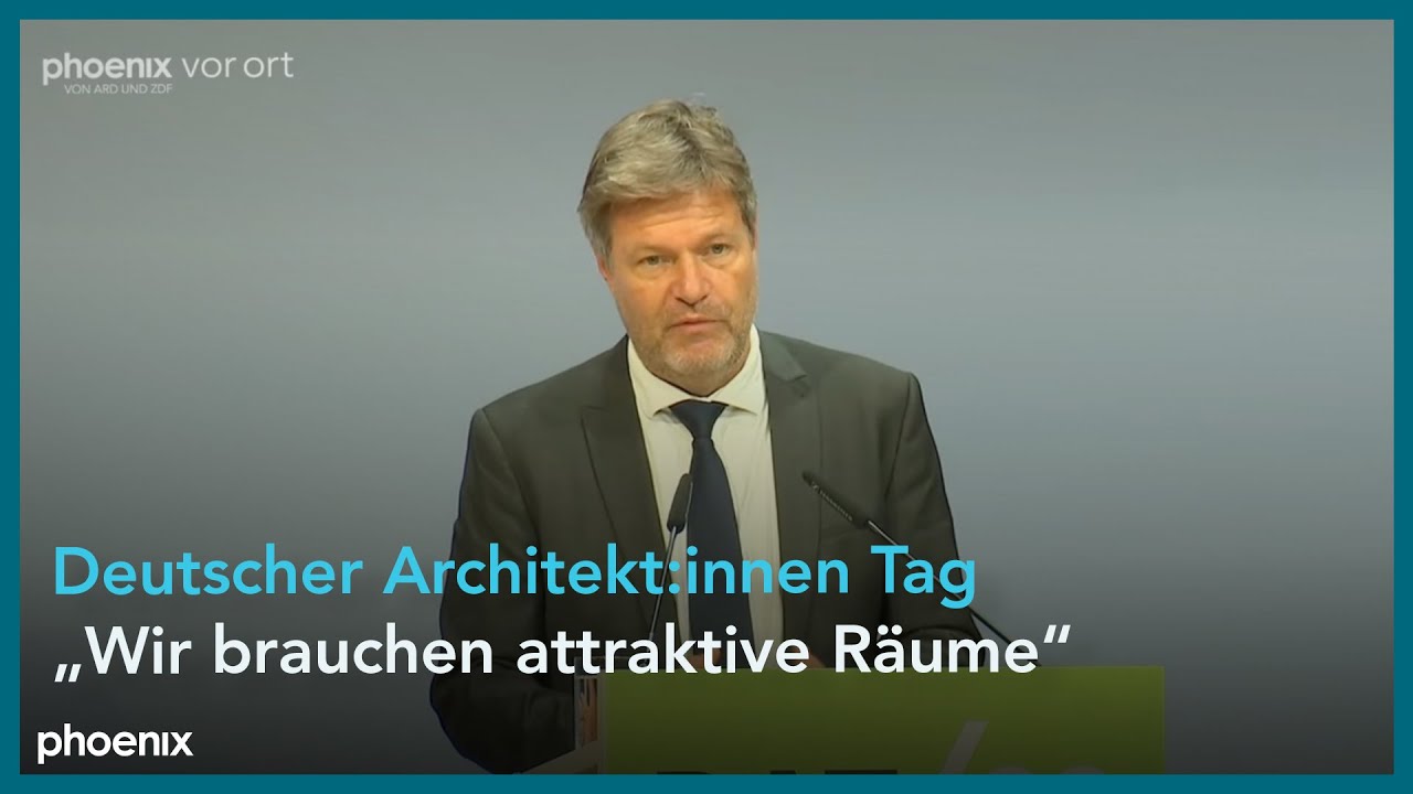 Robert Habeck zum deutschen Architekt:innentag am 29.09.23 - YouTube