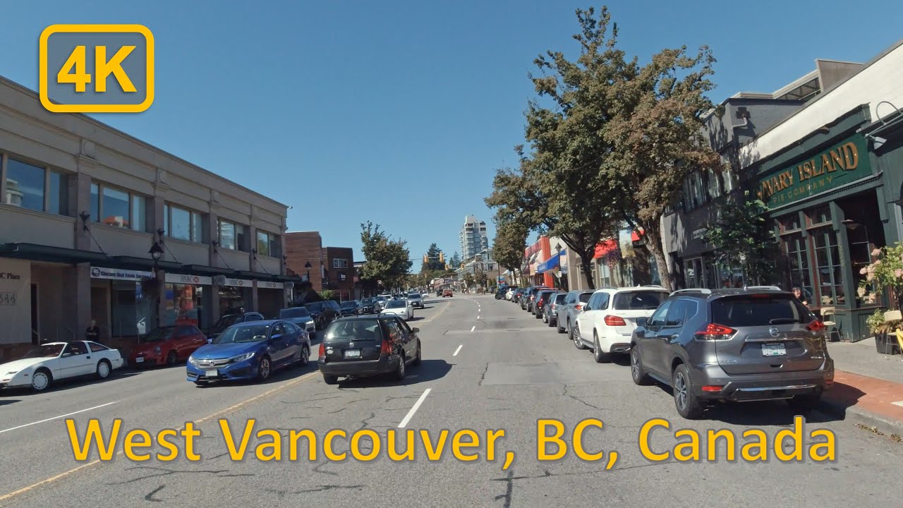 Driving in Downtown West Vancouver, British Columbia, Canada - 4K60fps ...