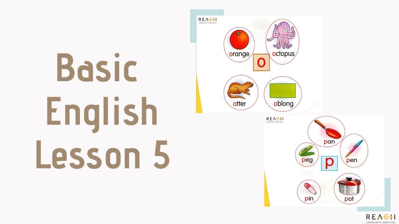 Basic English Lesson 5, 初级英文课5 - YouTube