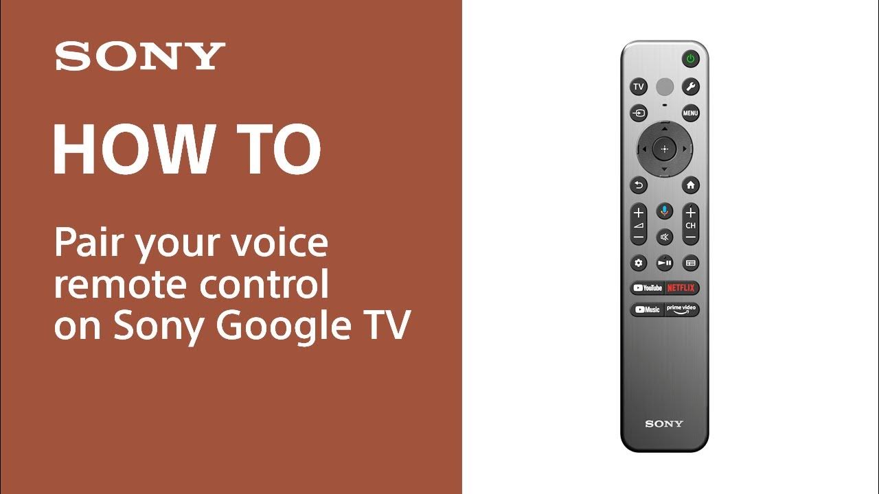 How to pair your Sony voice remote control - YouTube