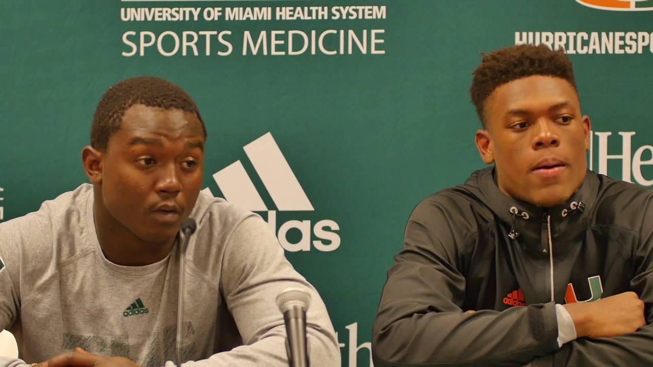 Joe Yearby & Ahmmon Richards | Post Game Presser | 10.20.16 - YouTube
