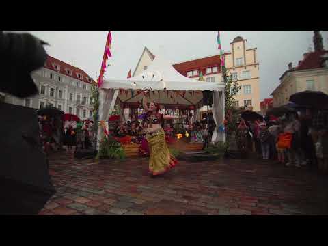 Fcbd style Tribal dance with fire - Kaisa Kuhi from Müstika
