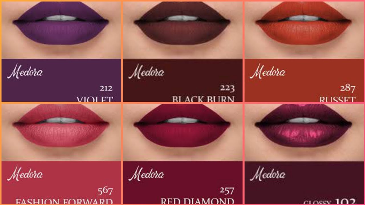 beautiful lipstick shades with shades name Medora lipstick shades ...