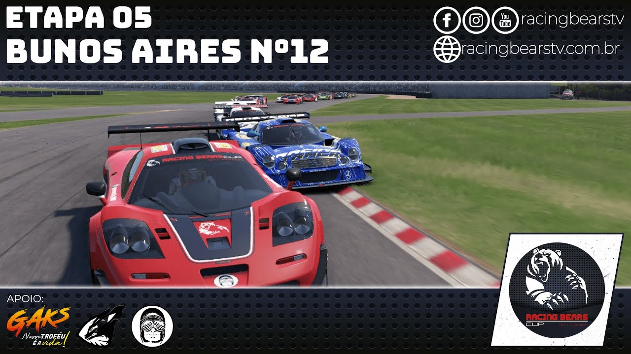 RACING BEARS CUP GT1 EDITION | 5º ETAPA | BUENOS AIRES #5 | AMS2 - YouTube