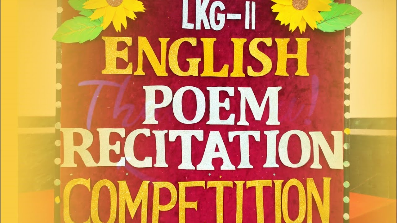 English Recitation Competition Classes Nursery to II - YouTube