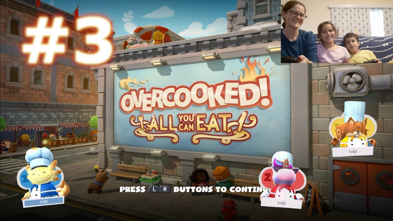 Overcooked Episode 3 - Friendly Family Fun, Levels 2-1, 2-2, & 2-3 ...