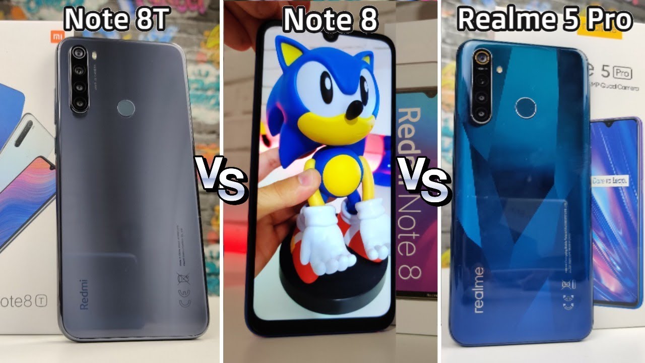 Redmi Note 8T vs Redmi Note 8 vs Realme 5 Pro | COMPARATIVO e TESTE ...