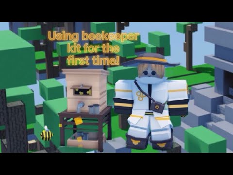 Using beekeeper kit for the first time! *Roblox Bedwars* || JayPlayzYT ...