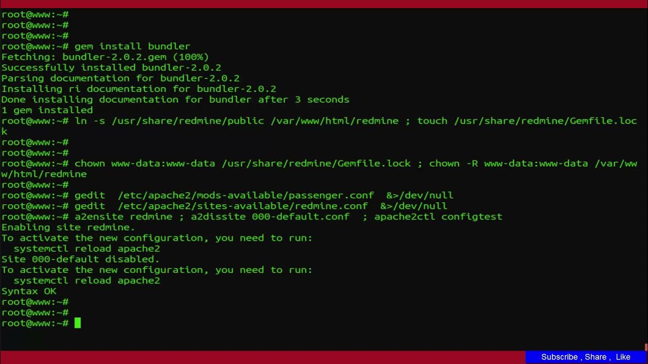 How To Install Redmine On Ubuntu 18.04 LTS With Apache2 Web Server - YouTube
