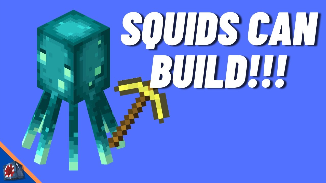 Glow Squids Can Now Build In Minecraft 1.17!! - YouTube