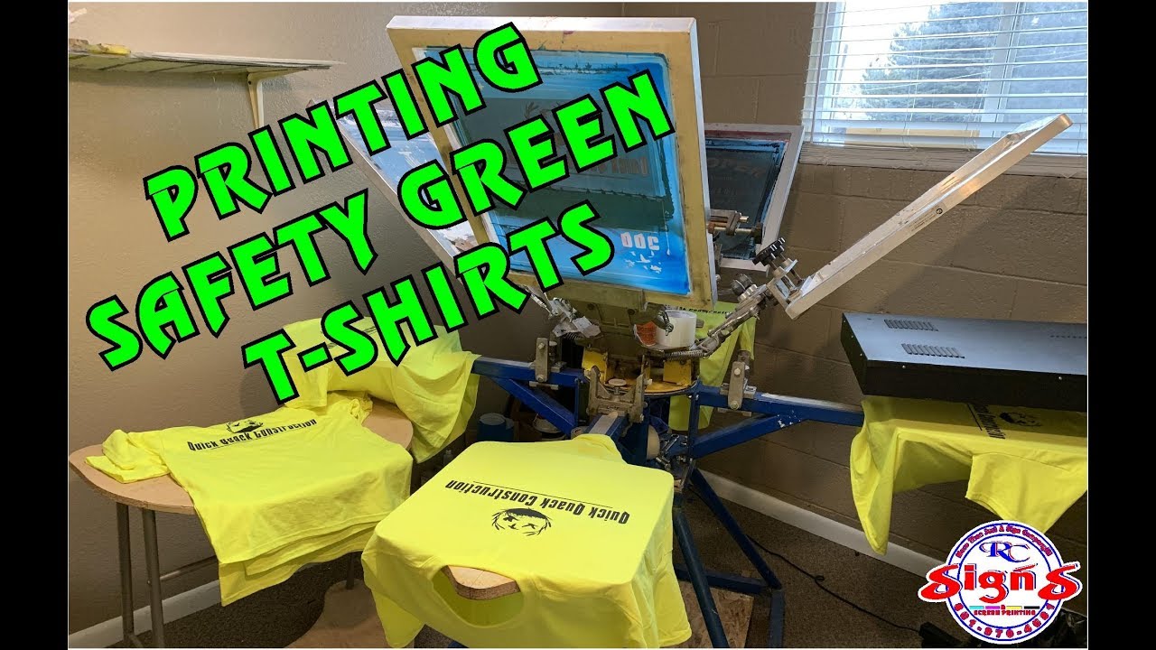 How to Screen Print 1 Color Ink! - YouTube