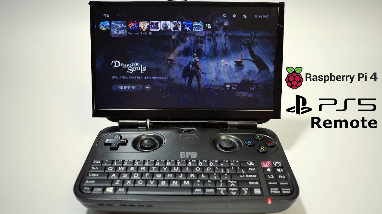 라즈베리 파이 4에서 PS5 리모트 플레이하는 방법, 그리고 GPD Pi를 7인치로 개조하기 How to Play PS5 ...