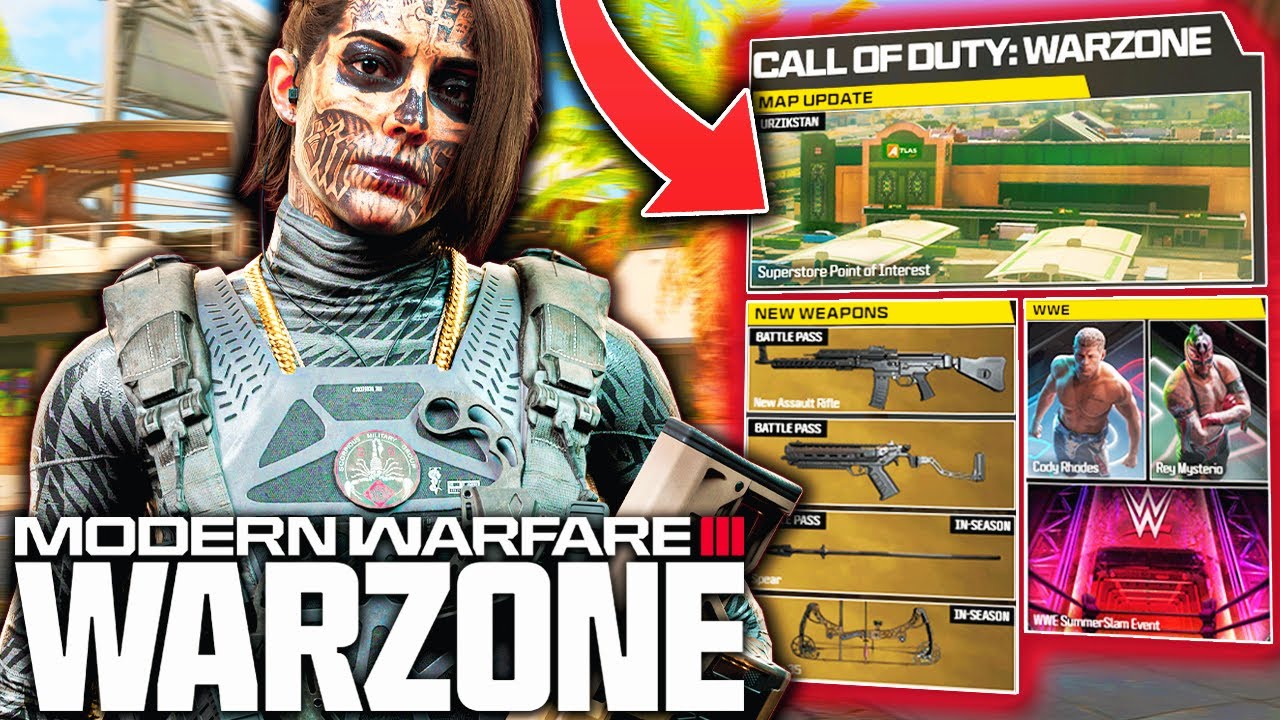 WARZONE: SEASON 5 UPDATE Fully Revealed! 4 NEW WEAPONS, Superstore POI ...