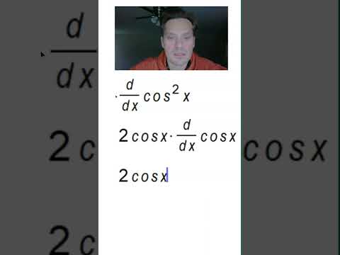 Derivative cos^2x, 18 seconds - YouTube