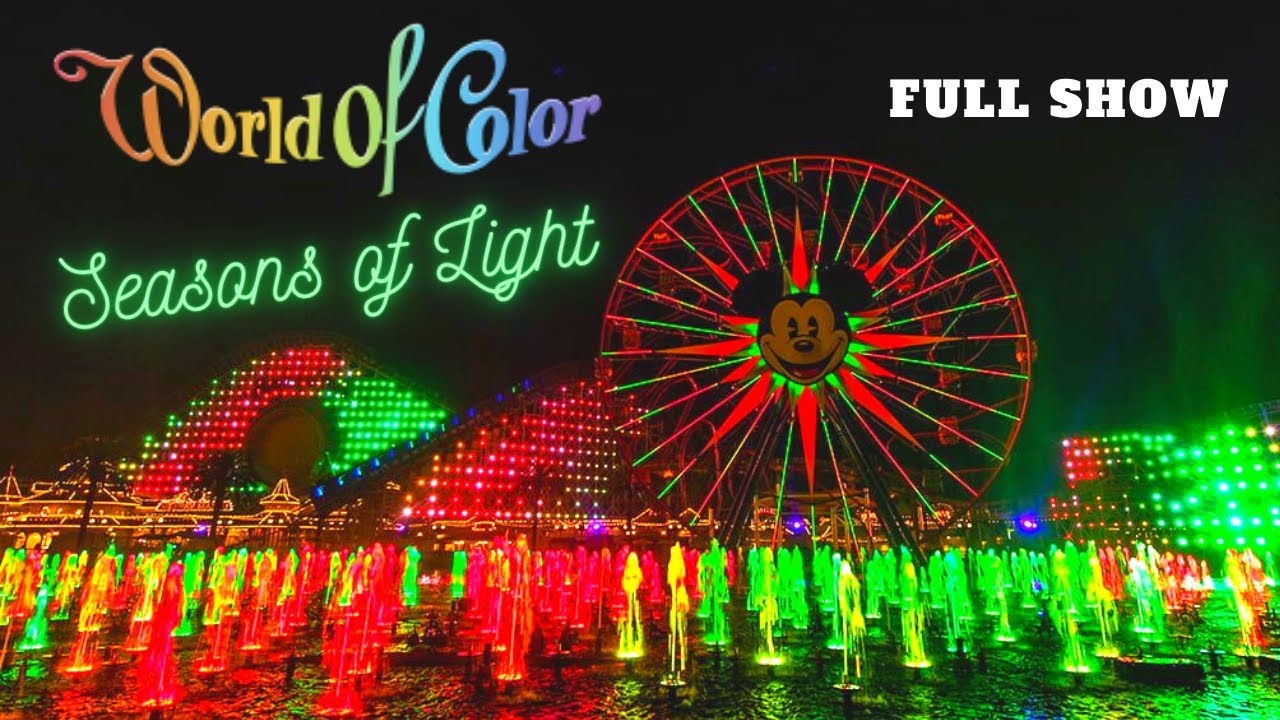 World Of Color Seasons Of Light Full Show | Dessert Party View | Disney ...