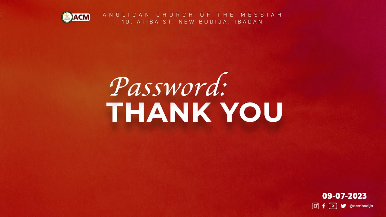 MID YEAR PRAISE | PASSWORD: THANK YOU | 09.07.2023 - YouTube