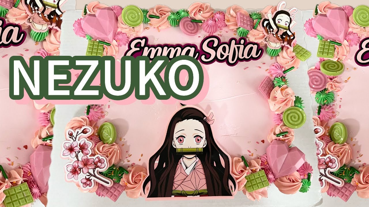 PASTEL NEZUKO | CUPCAKES NEZUKO EN VIVO - YouTube
