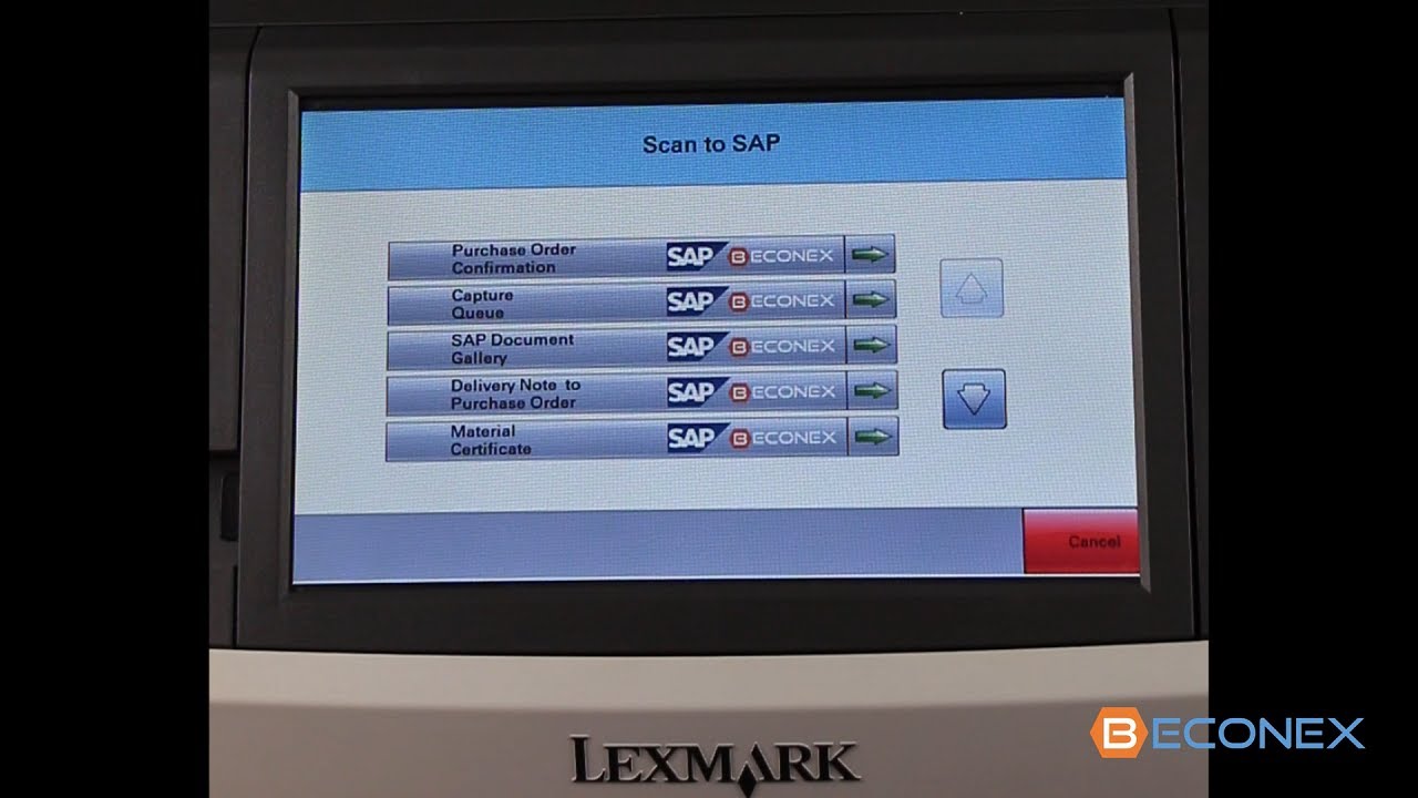Single-click integration of documents into the SAP-system with a ...