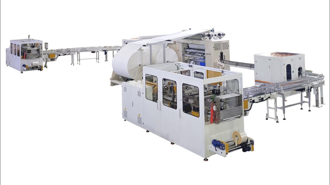 Automatic transferring box drawing facial tissue machine production ...