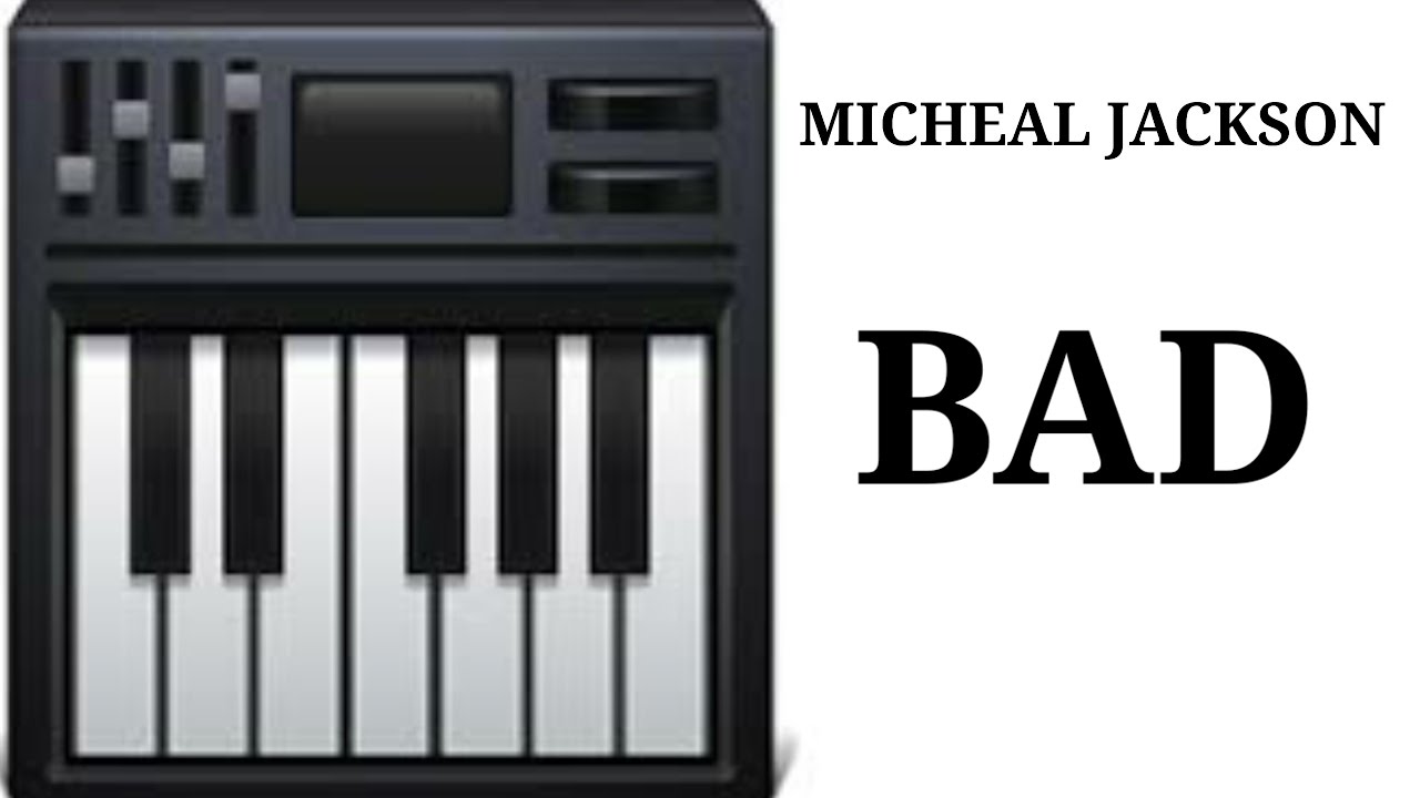 Micheal Jackson BAD piano easy tutorials and lessons 2017 - YouTube