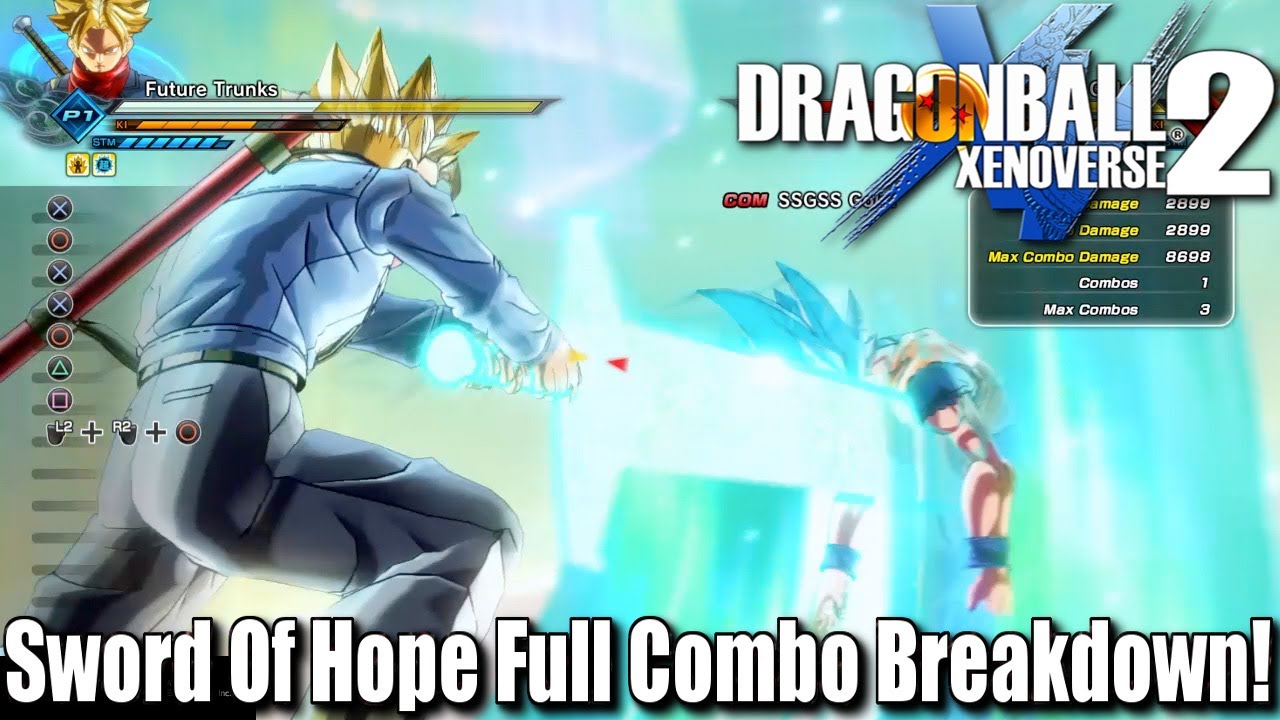 Future Trunks Sword Of Hope Full Combo Breakdown! | Dragon Ball ...