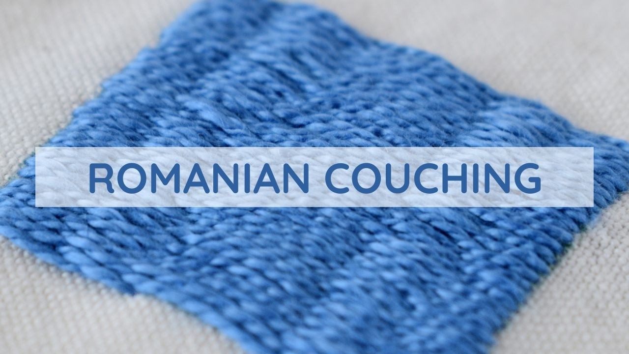 Romanian Couching: Library of hand embroidery stitches