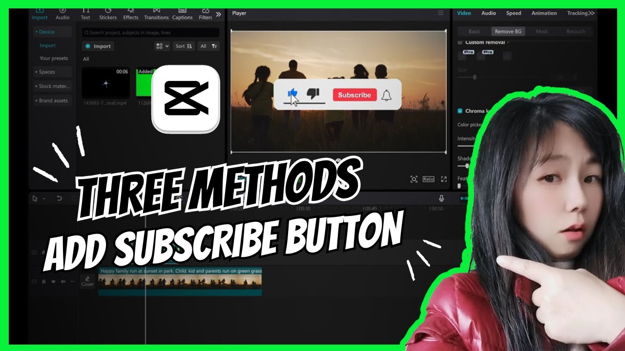 Adding a Subscribe Button to Your Video in CapCut PC - Three Methods ...