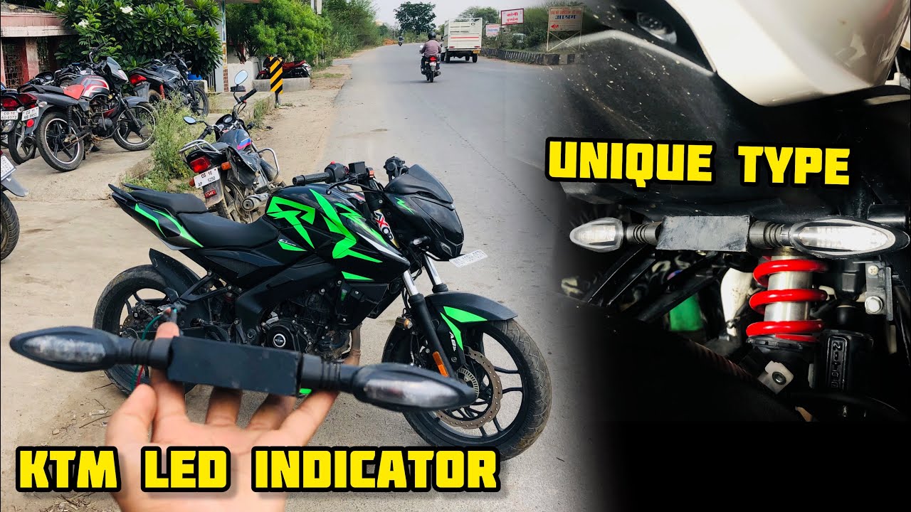 KTM LED INDICATOR INSTALLATION UNIQUE TYPE | NS200 Modification - YouTube