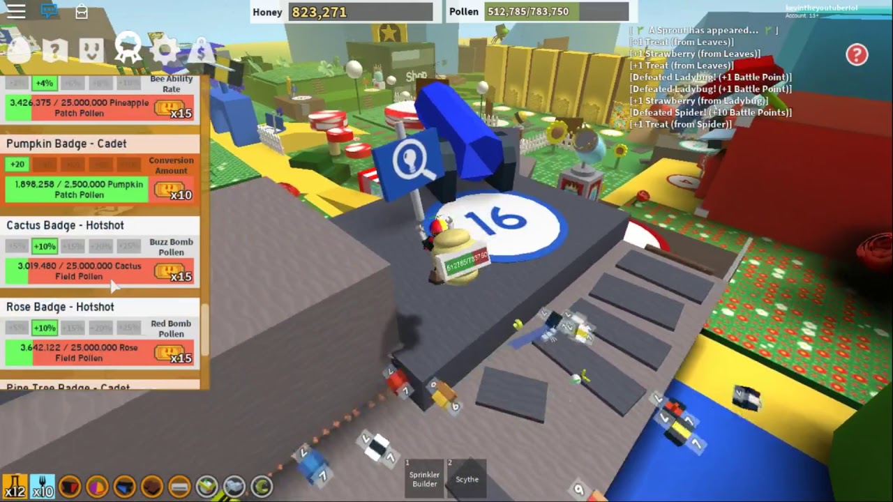 Having 10 hotshot badges on Roblox Bee Swarm Simulator - YouTube